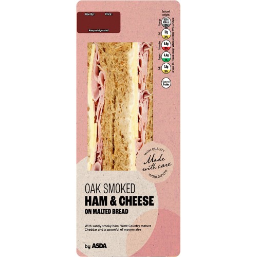 Asda Oak Smoked Ham And Cheese On Malted Bread Compare Prices And Where To Buy Uk