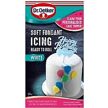 Dr. Oetker Ready Rolled White Fondant Icing (450g) - Compare Prices ...