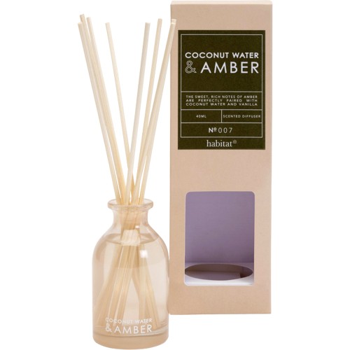 Habitat Scented Diffuser Coconut Water & Amber (40ml) - Compare Prices ...