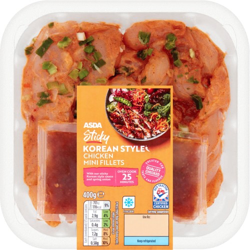 ASDA Sticky Korean Style Chicken Mini Fillets (400g) - Compare Prices ...