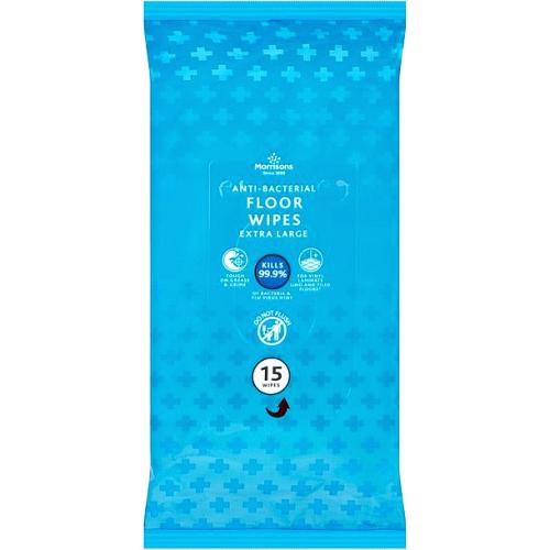 Morrisons Multi-Purpose Antibacterial Floor Wipes (15) - Compare Prices ...
