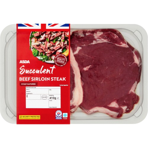 ASDA Succulent Beef Sirloin Steak (410g) - Compare Prices & Where To ...
