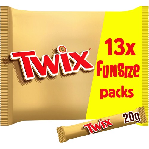 Twix Chocolate Biscuit Fun Size Bars Multipack 13 X 20g Compare Prices And Where To Buy