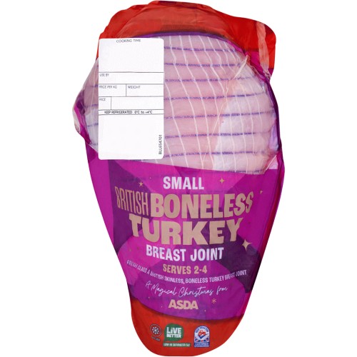 ASDA Small British boneless Turkey Breast Joint (Typically 0.98kg) Per ...