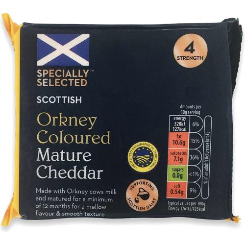 Specially Selected Scottish Orkney Coloured Mature Cheddar (200g ...