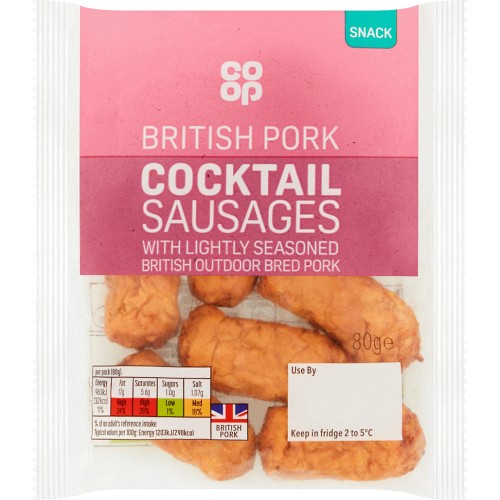 Co Op Cocktail Sausages 80g Compare Prices And Where To Buy Uk