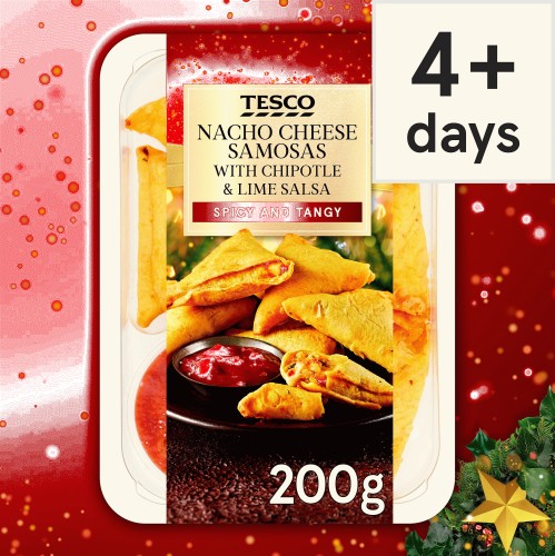 Tesco Nacho Cheese Samosas Chipotle & Lime Salsa (200g) - Compare ...
