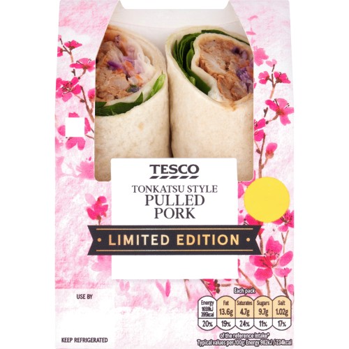 Tesco Limited Edition Tonkatsu Style Pulled Pork Wrap - Compare Prices ...