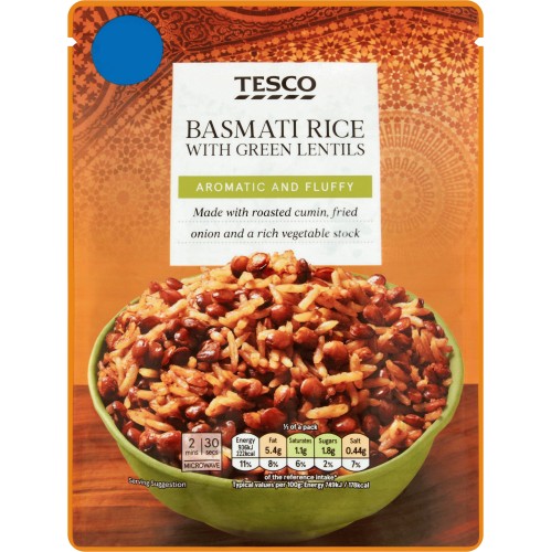 Tesco Basmati Rice With Green Lentils (250g) - Compare Prices & Where ...