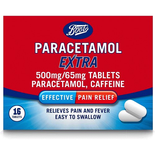 Boots Paracetamol Extra Tablets 32 Tablets (500mg, 65mg) - Compare ...
