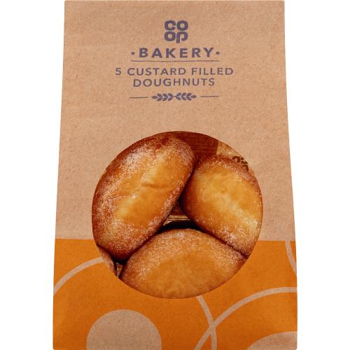 Co-op Bakery 5 Custard Filled Doughnuts - Compare Prices & Where To Buy ...