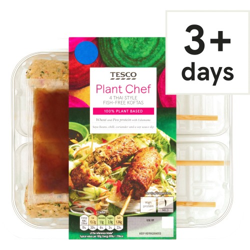 Tesco Plant Chef 4 Thai Style Fish-Free Koftas (280g) - Compare Prices ...