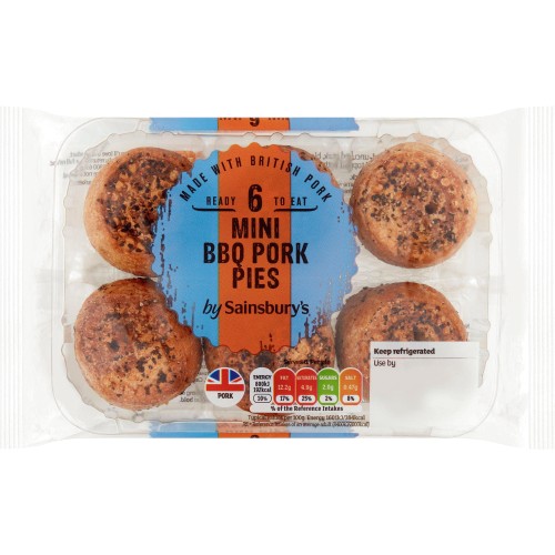 Sainsbury's Mini BBQ Pork Pies (6 x 300g) - Compare Prices & Where To ...