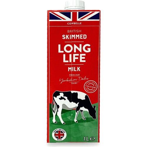 Cowbelle British Skimmed Long Life Milk (1 Litre) - Compare Prices ...