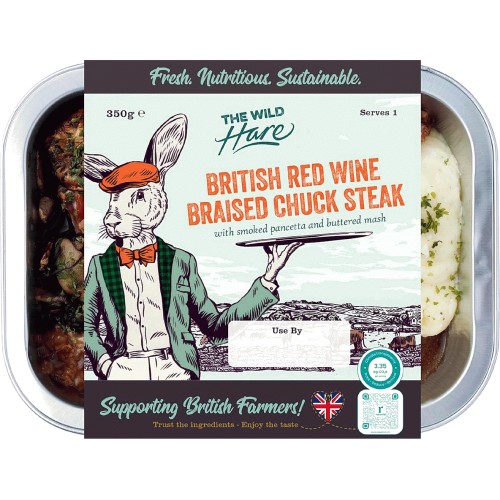 The Wild Hare British beef in red wine with pancetta and buttered mash ...