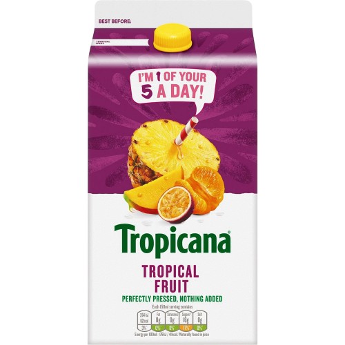 Tropicana Pure Tropical Fruit Juice (1.35 Litre) - Compare Prices ...