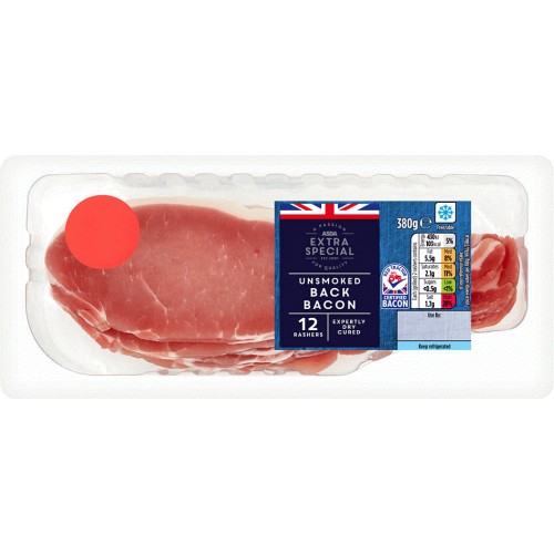 ASDA Extra Special Unsmoked Dry Cure Bacon (380g) - Compare Prices ...