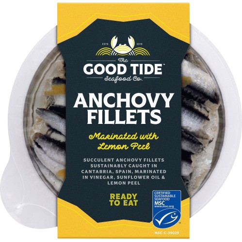 The Good Tide Seafood Co. Anchovy Fillets Marinated with Lemon Peel ...
