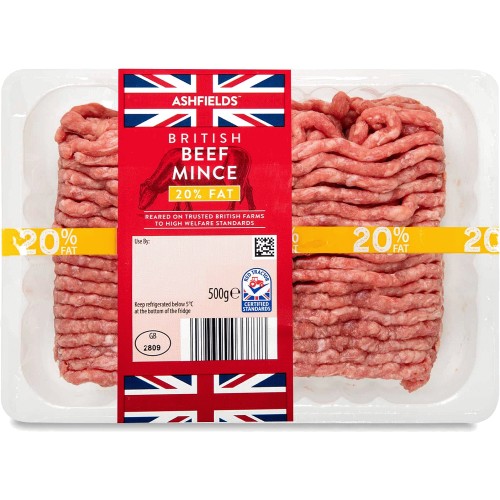 Ashfields 20% Fat Beef Mince (500g) - Compare Prices & Where To Buy ...