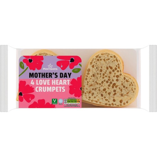Morrisons Mum Heart Crumpets (4) - Compare Prices & Where To Buy ...