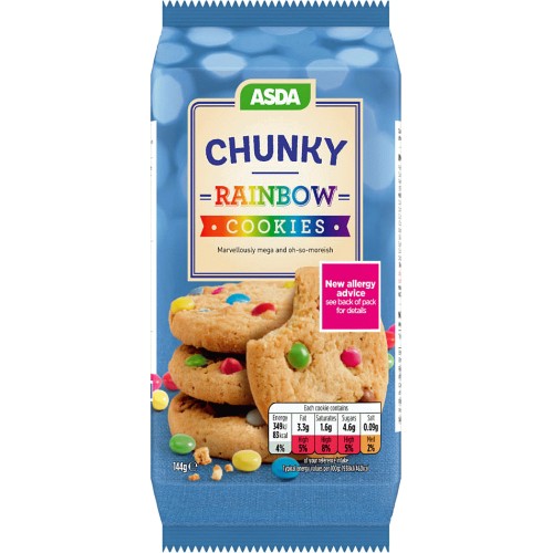 ASDA Chunky Rainbow Cookies (144g) - Compare Prices & Where To Buy ...