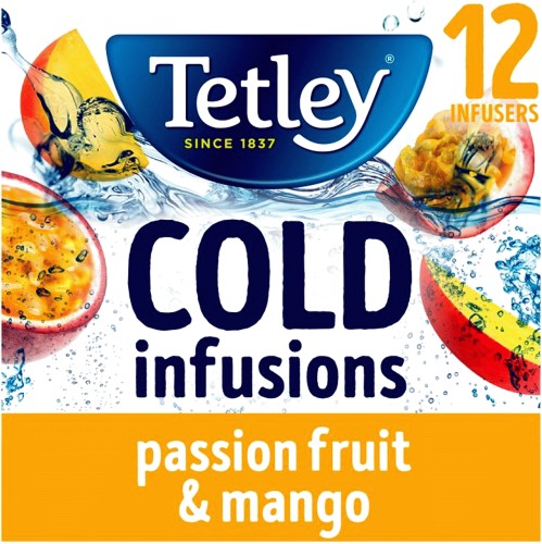 Tetley Cold Infusions Mango & Passionfruit Teabags (12) - Compare ...