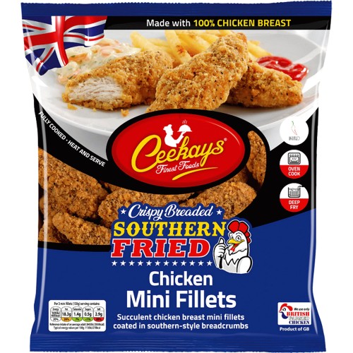 Ceekays Finest Foods Crispy Breaded Southern Fried Chicken Mini Fillets ...