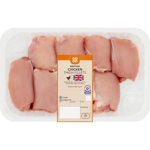 Co-op British Chicken Thigh Fillets (900g) - Compare Prices & Where To ...