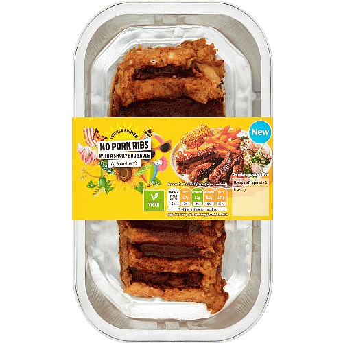 Sainsbury's Summer Edition No Pork Ribs With a Smoky BBQ Sauce (270g ...
