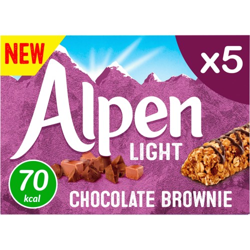 Alpen Light Chocolate Brownie Flavour (5 x 95g) - Compare Prices ...