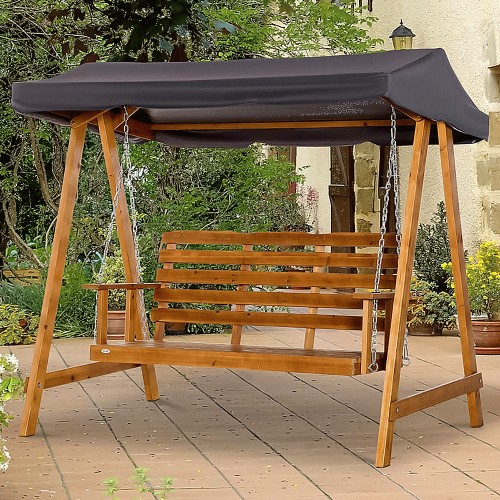 Outsunny 3 Seater Swing Chair with Canopy - Compare Prices & Where To ...