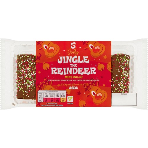 ASDA 5 Jolly Jingle the Reindeer Mini Rolls (5) - Compare Prices ...