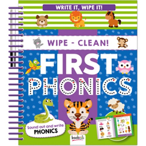 Bookoli Write It Wipe It Spiral: First Phonics Book - Compare Prices ...