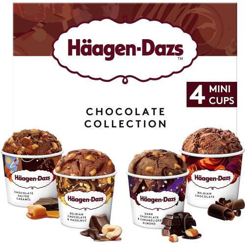 Haagen Dazs Chocolate Ice Cream Collection Minicups (4 x 95ml) - Compare Prices & Where To Buy ...