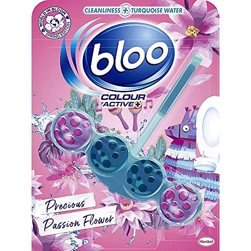 Bloo Limited Edition Flower Blue Coloured Water Toilet Rim Block ...