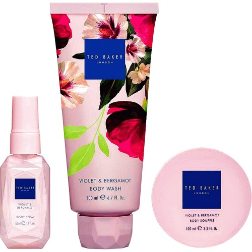 Ted Baker Toiletries Bag 3-Piece Violet + Bergamot Collection - Compare ...