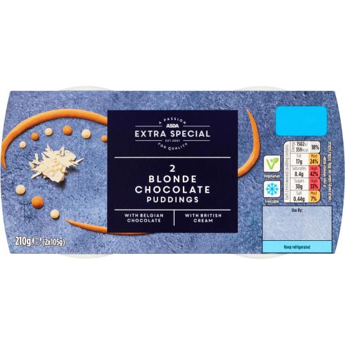 ASDA Extra Special 2 Blonde Chocolate Puddings (2) - Compare Prices ...