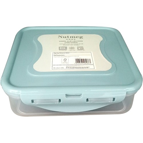 Nutmeg Home Square Clip Top Container (600ml) - Compare Prices & Where ...