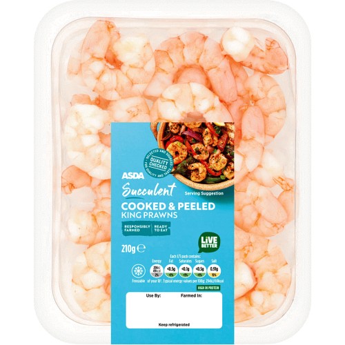 ASDA Succulent Cooked & Peeled King Prawns - Compare Prices & Where To ...