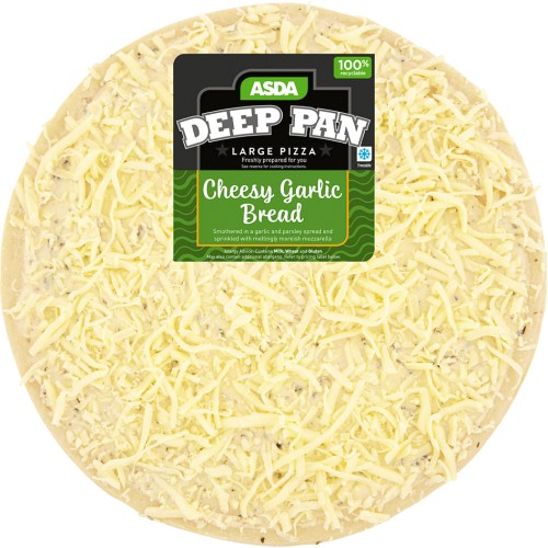 ASDA Deep Pan Cheesy Garlic Bread 14" Pizza (693g) - Compare Prices ...