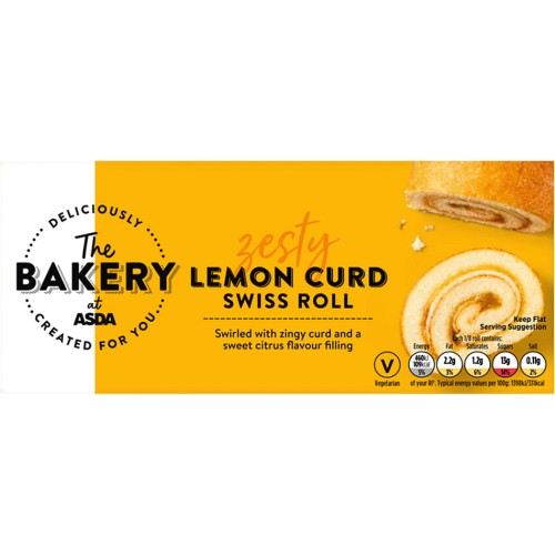 The BAKERY at ASDA Zesty Lemon Curd Swiss Roll - Compare Prices & Where ...