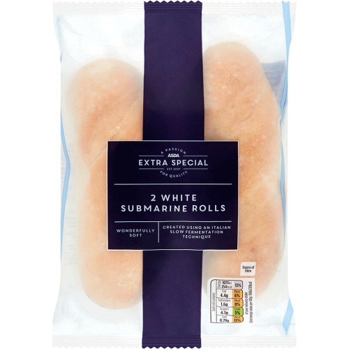 ASDA Extra Special 2 White Submarine Rolls (2) - Compare Prices & Where ...