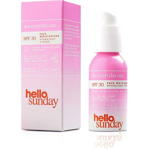 Hello Sunday The Everyday One Face Moisturiser Sunscreen SPF 30 (50ml ...