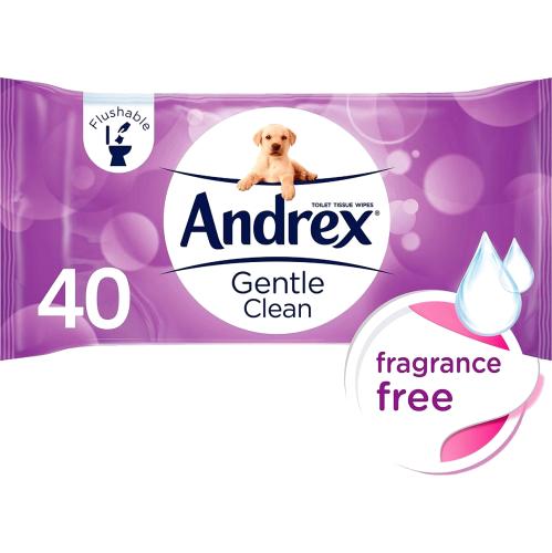 Andrex Gentle Clean Washlets Single Pack (40) - Compare Prices & Where ...