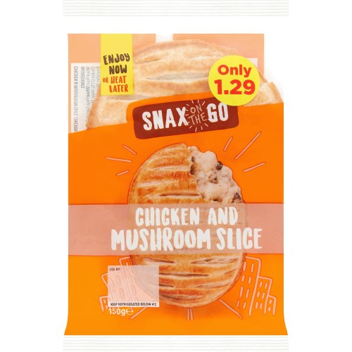 Snax on the Go Chicken and Mushroom Slice (150g) - Compare Prices ...