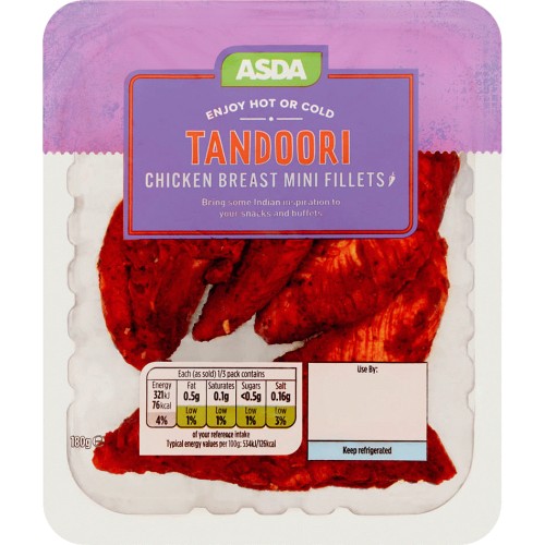ASDA Tandoori Chicken Breast Mini Fillets (180g) - Compare Prices ...