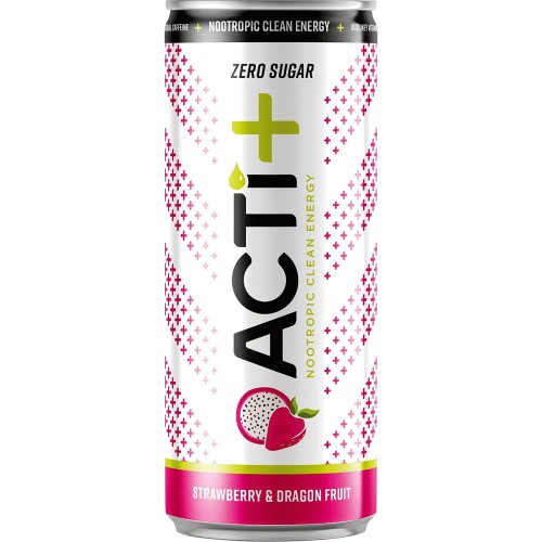 Acti+ Zero Sugar Clean Energy Drink Strawberry & Dragon Fruit (250ml ...