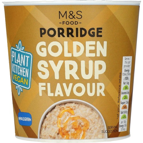 M&S Plant Kitchen Golden Syrup Flavour Porridge Pot (70g) - Compare ...