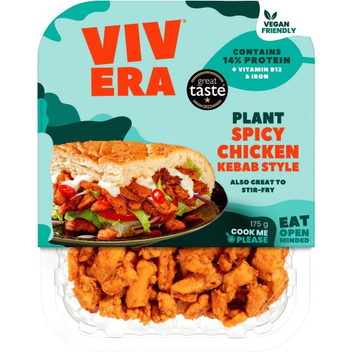 Vivera Plant Spicy Chicken Kebab Style Vegan (175g) - Compare Prices ...