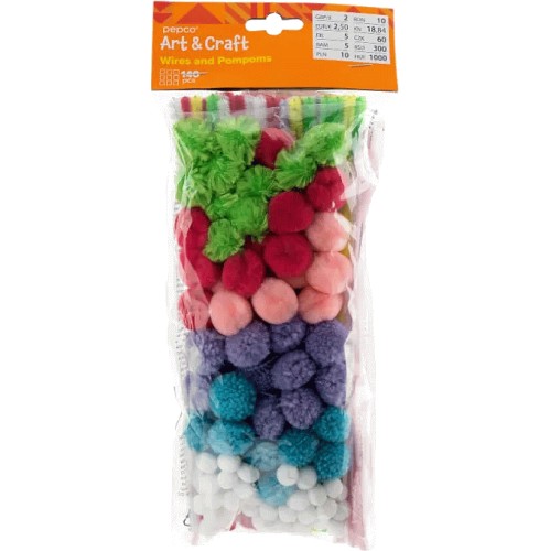 Pepco Art & Craft Wires & Pom Poms (140Pack) - Compare Prices & Where ...